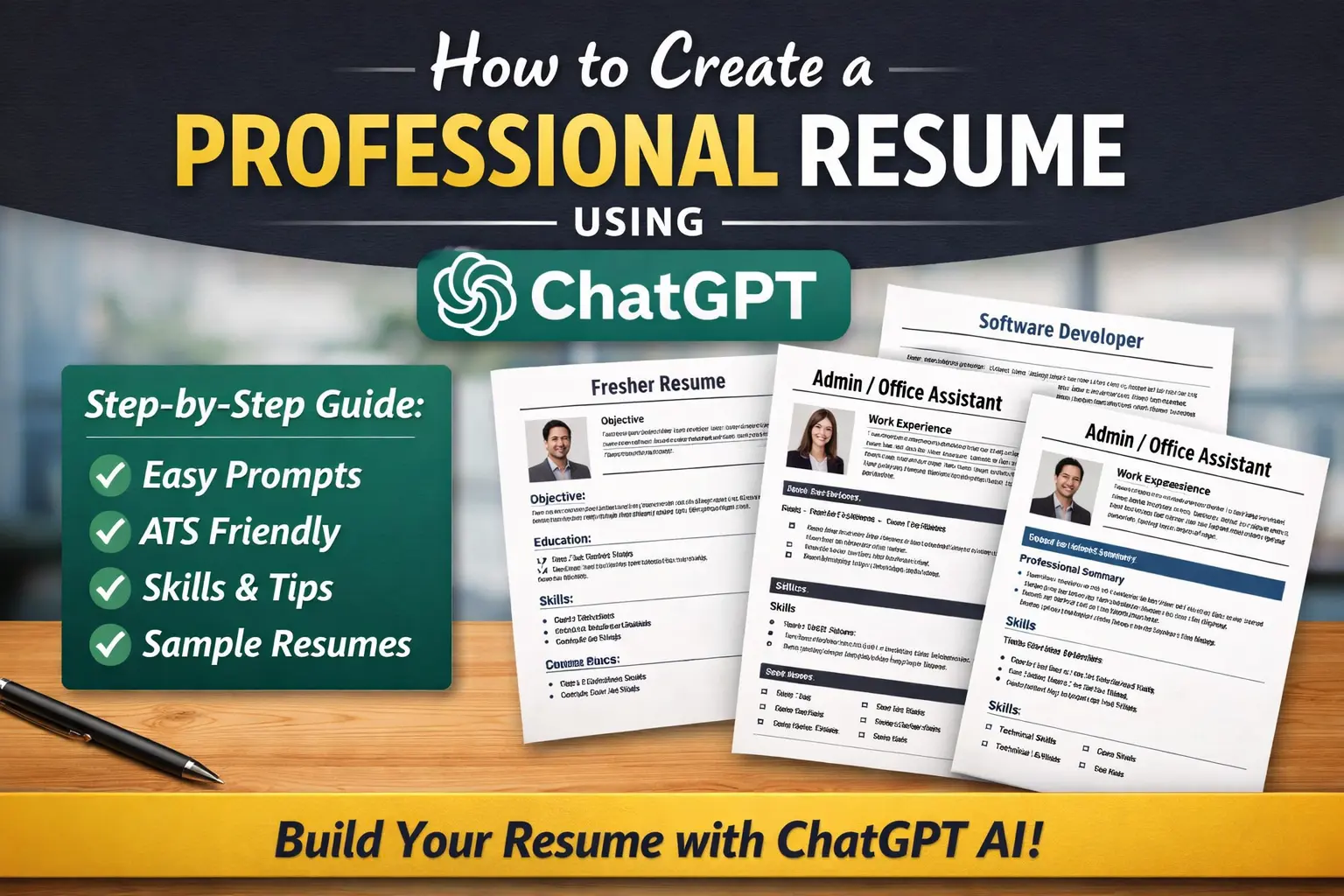 ChatGPT பயன்படுத்தி Professional Resume உருவாக்குவது எப்படி ...